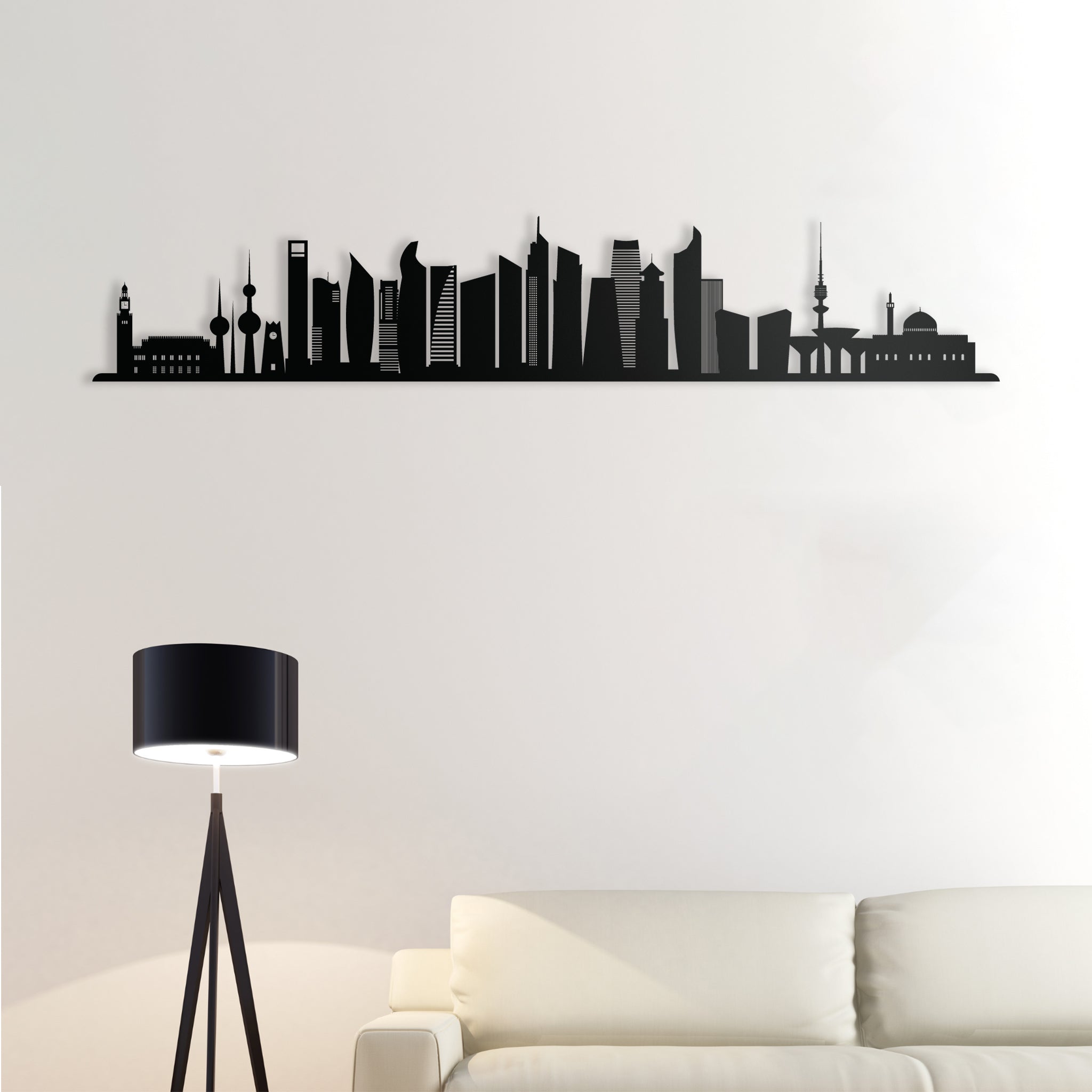 Kuwait Skyline Decorative Wall Art Design